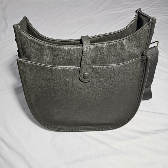 Ahdorned | Bags | Ahdorned Messenger Crossbody Bag Green Vegan Leather ...